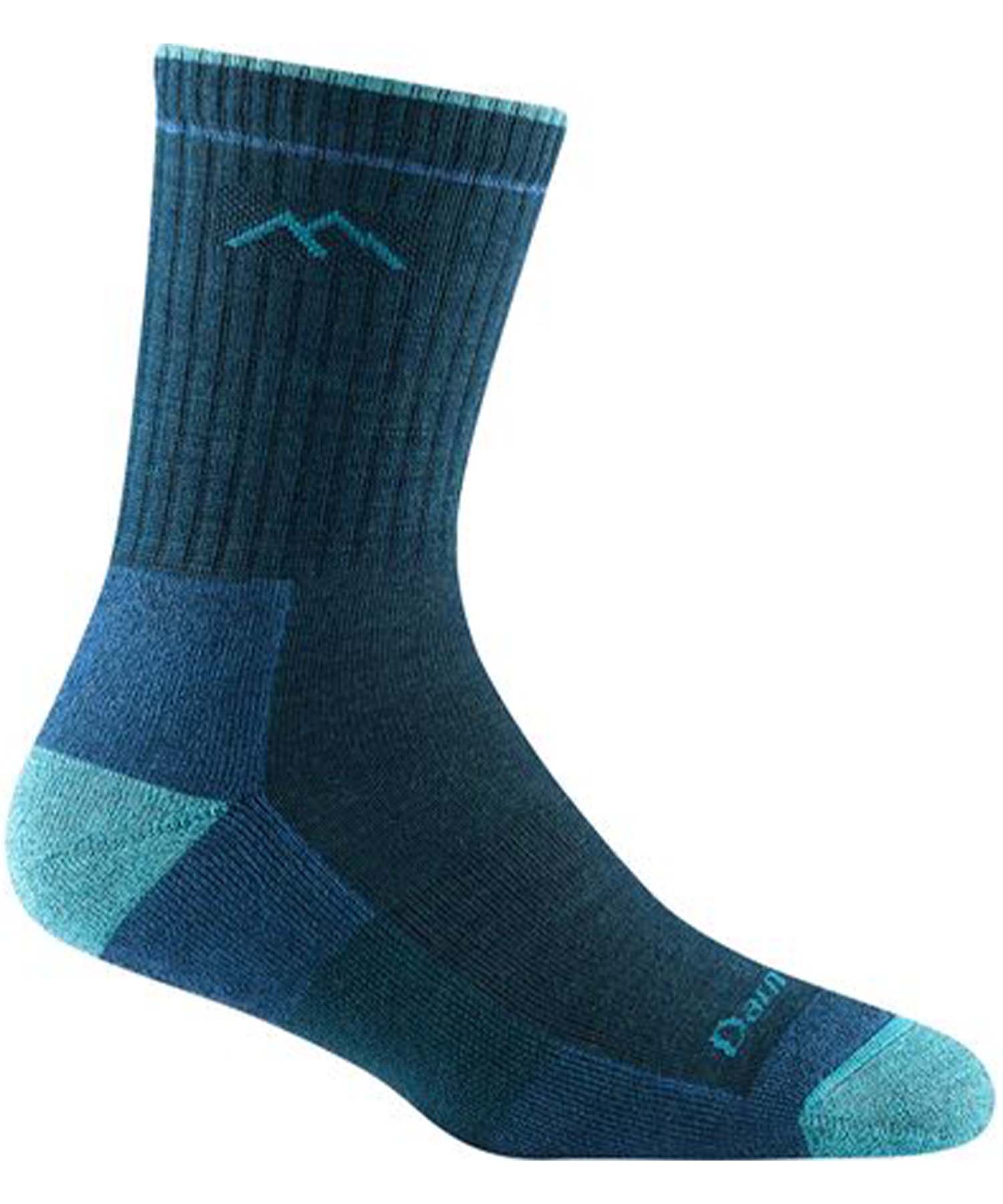 Darn Tough Women's Hiker Micro Crew Midweight Hiking Sock - Dark Teal – runnwalk