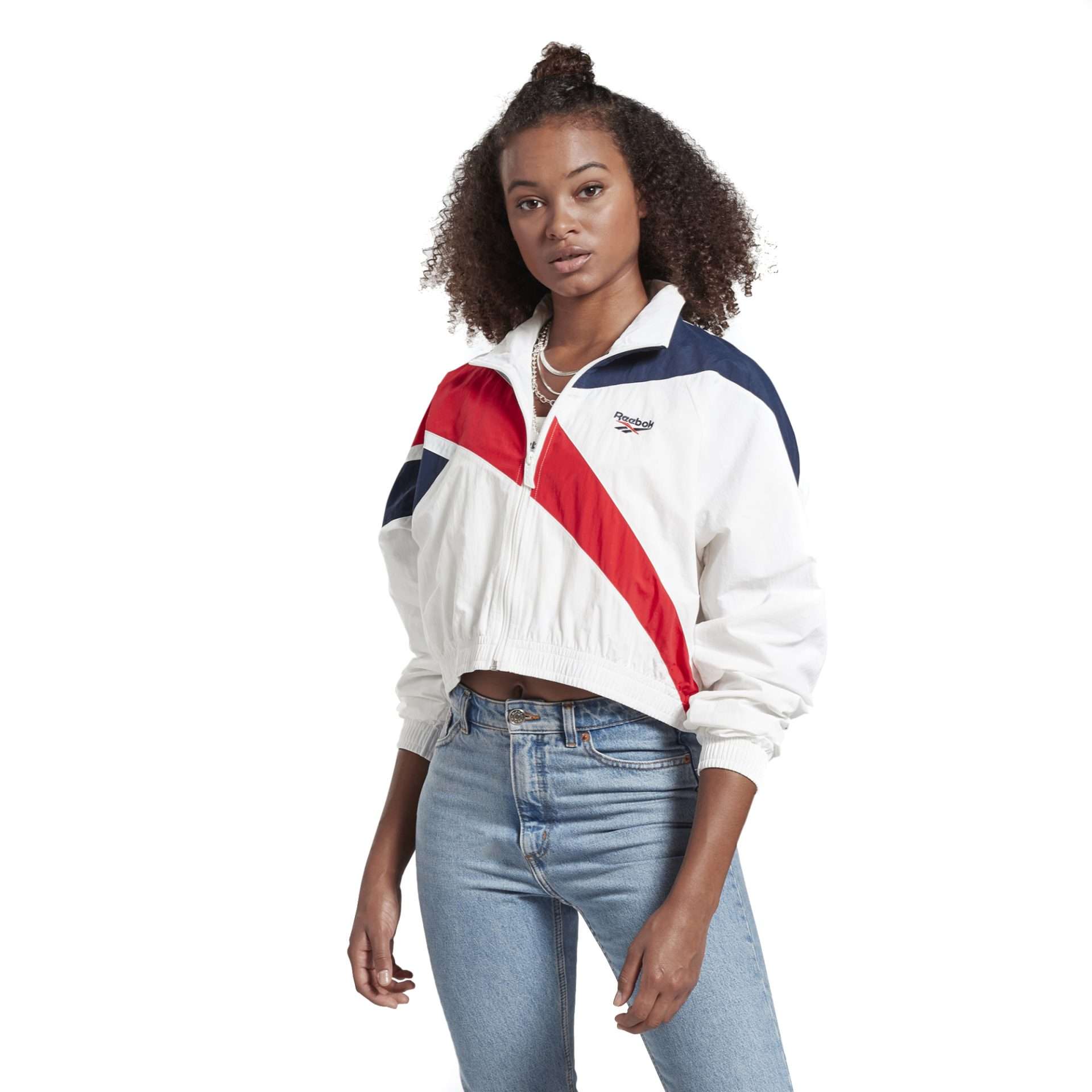 Reebok Women's classic Vector Cropped Track Jacket – runnwalk