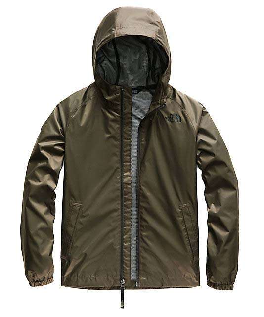 The North Face Boys' Zipline Rain Jacket - Taupe Green – runnwalk