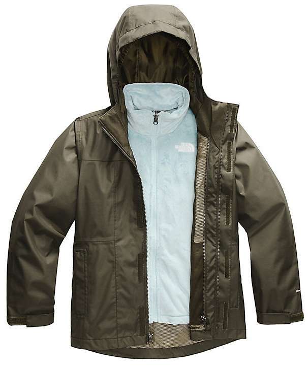 The North Face Girls' Osolita Triclimate Jacket - New Taupe Green – runnwalk
