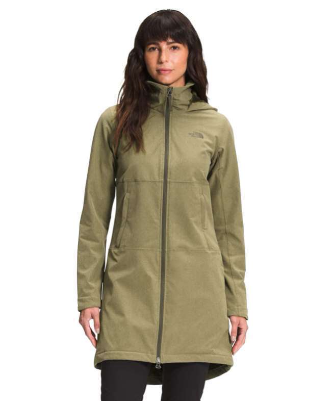 The North Face Women's Shelbe Raschel Parka Length With Hood (Burnt Ol – runnwalk