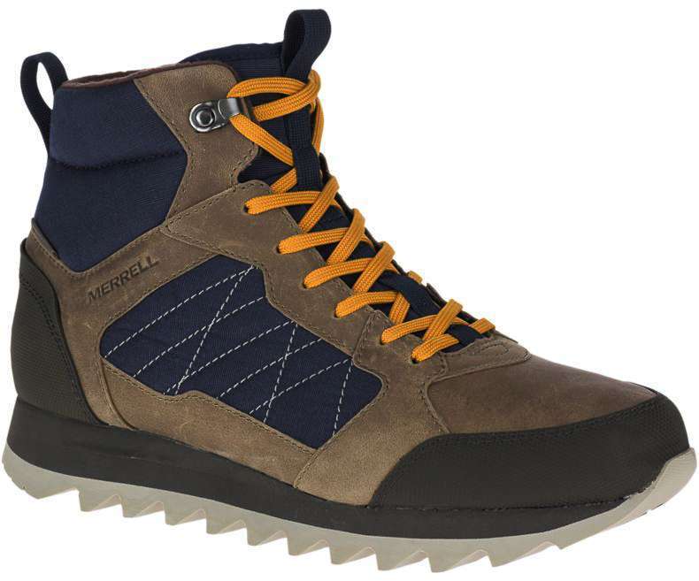 Merrell Men's Alpine Sneaker Mid Polar Waterproof Boots - Brindle ...