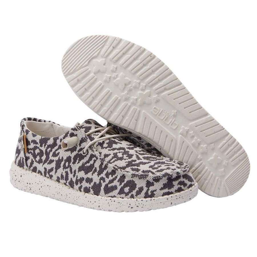 Hey Dude Wendy Woven - Cheetah Grey – runnwalk