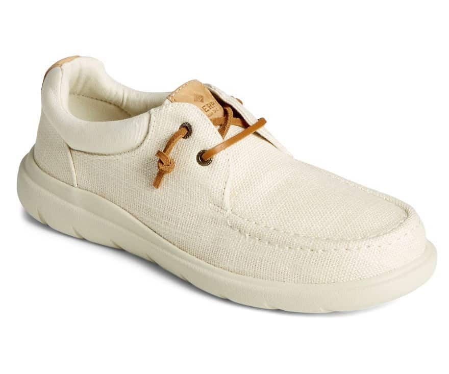 Sperry Women's Captain's Moc Hemp Slip On - Bone – runnwalk